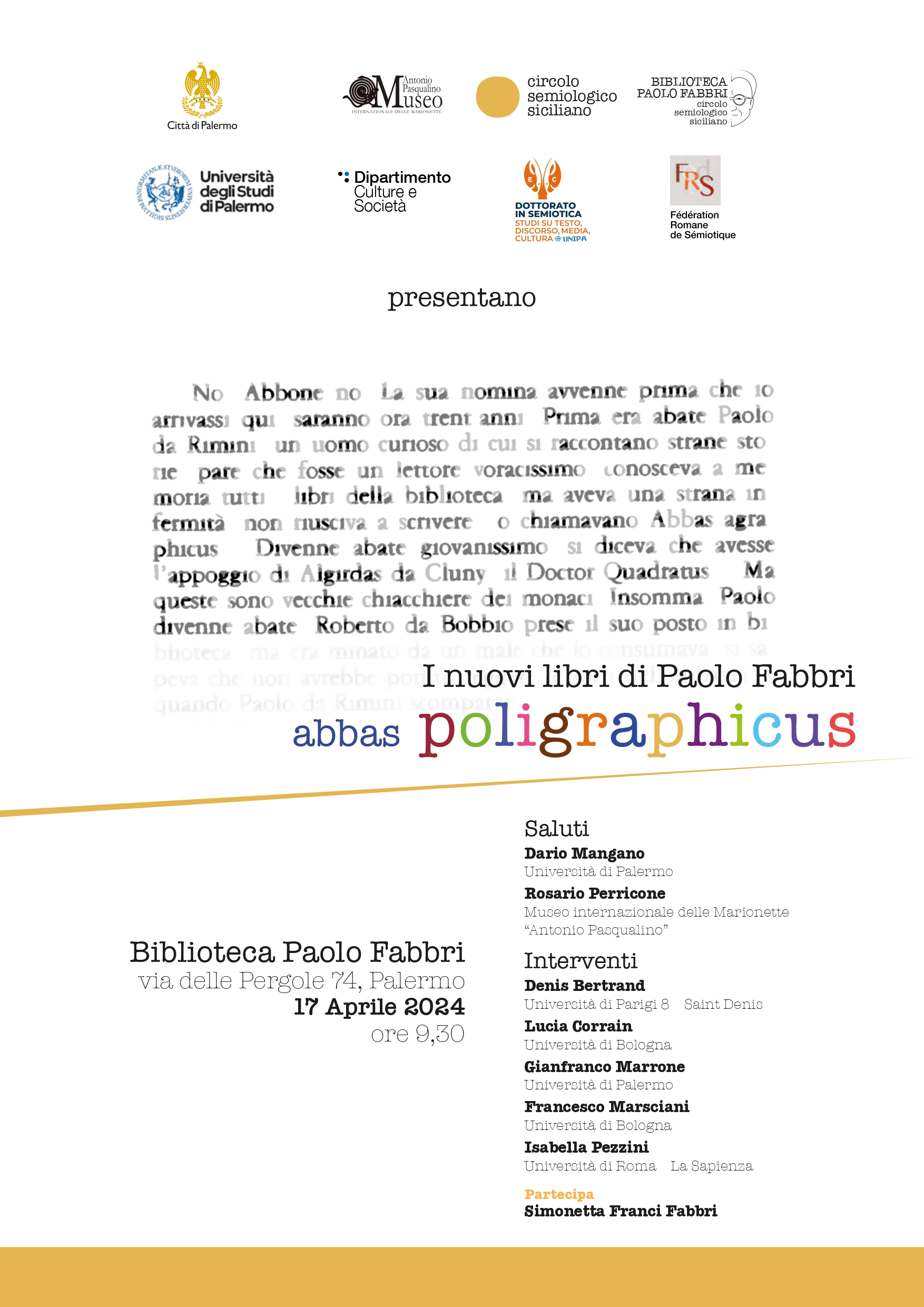 Rencontres Sémiotiques FedRoS - Abbas Poligraphicus - Fédération Romane ...